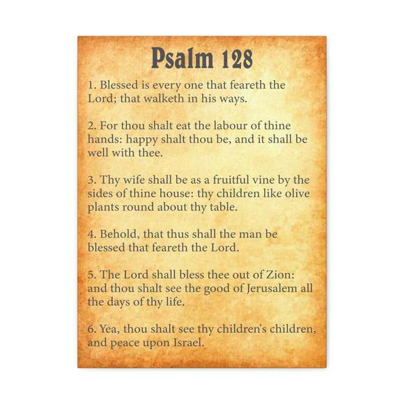 Express Your Love Gifts | Art | Scripture Sign Psalm 28 Chapter Gold Bible Canvas Christian Wall ...